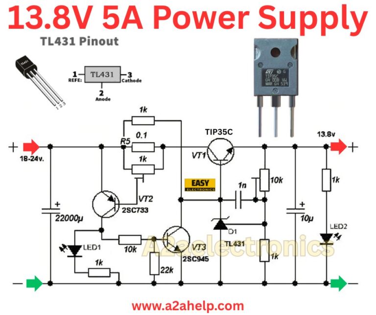 Building a 13.8V 5A Power Supply for Ham Radio and Electronics Projects ...